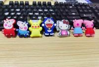 China Kids Reusable Silicone Cartoon Learning Training Chopsticks With Holders for sale