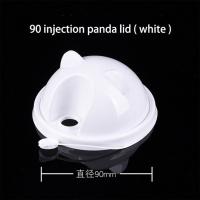 China 90MM Plastic Lid Disposable Leakproof Milk Tea Ice Drink Injection Molding Lid for sale
