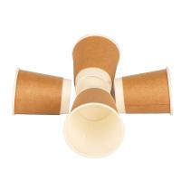 China Custom Printed Single Wall Disposable Paper Coffee Cups 4oz 8oz 12oz for sale