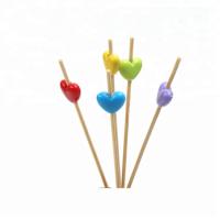 China Knotted Bamboo Fruit Skewers Disposable Anti Corrosive for sale
