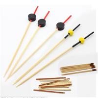 China Custom Logo Bamboo Knot Picks Skewers Not Coated Easily Cleaned Heat Resistance for sale