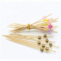 China Knotted Bamboo Fruit Skewers Disposable Anti Corrosive for sale