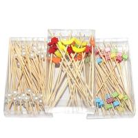 China Bbq Accessories Long Bamboo Skewers Stick Bamboo Appetizer Toothpicks Of Sticks for sale