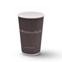 China Corrugated Paper Take Away Hot Drink Cup Disposable For Coffee Tea Beverage for sale