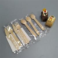 China Food Grade Safe Custom Wooden Cutlery Sets Disposable for sale
