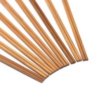 China Brown Or Carbonized Color Bamboo Chopsticks 21cm/24cm 4.8mm-5.0mm for sale