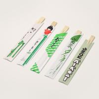 China Custom Printed One off Bamboo Chopsticks in Paper Envelope for sale