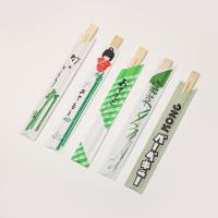 China Custom Printed One off Bamboo Chopsticks in Paper Envelope for sale