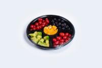 China FDA/EU Round / Rectangle / Boat Shape Plastic Food Packaging Sushi Box With Anti Fog Lid for sale