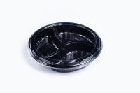 China FDA/EU Round / Rectangle / Boat Shape Plastic Food Packaging Sushi Box With Anti Fog Lid for sale