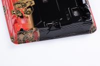 China Black Red Disposable Sushi Box With Transparent Lid Take Out Sushi Tray Fruit Cake Dessert Container for sale