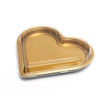 China Disposable Sushi Box Golden Plastic Packing Box High Cover Packing Box Take out Sushi Box for sale