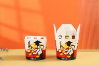 China Paper Take Away Box Lunch Box Noodle Box Kraft Food Packaging for sale