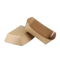 China Custom Printing Biodegradable Boat Shape French Fry Container Takoyaki Tray Paper Box for sale