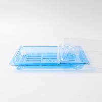China BH00-11 food container Takeaway Packaging Box Plastic For Good Food Plastic BLUE Disposable Sushi box for sale