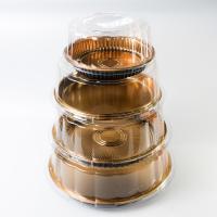 China Wholesale PE Plastic Sushi box with Lid ，cake box，round plastic contain for sale