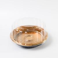 China Wholesale PE Plastic Sushi box with Lid ，cake box，round plastic contain for sale