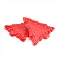 China Christmas tree sushi box Baked chocolate cake sushi box Disposable plastic takeout fresh packaging box for sale