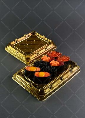 China Traditional Japanese Sushi Box in Plastic for Food and Fruit Service for sale