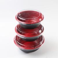 China Plastic Pet Round Dome Pastry Moon Cake Boxes fruit Container for sale