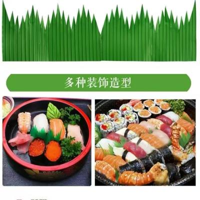 China green grass，grass decorative,Leaf-Shaped Sushi Grass ，decorative grass use sushi，seafood，fish， for sale