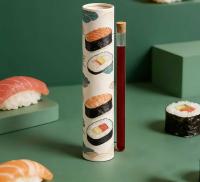 China Custom Sushi Packaging Kraft Paper Cardboard Tube Packaging Box for sale
