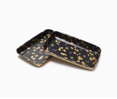 China Greaseproof Sushi Packaging Boxes Custom Design Sushi Paper Food Disposable Paper Container Box with Pet Lid for sale