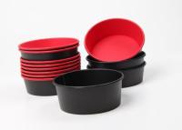 China Custom printing Disposable Food Soup Brown Salad Kraft Paper Bowl with Lid for sale