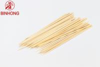 China Heat Resistant Disposable Round Shape 30cm Bamboo Skewers for sale