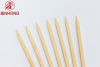 China Heat Resistant Disposable Round Shape 30cm Bamboo Skewers for sale