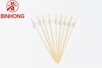 China Customizable 0.065kg 12CM Wooden Food Skewers For for sale