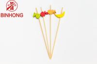 China 100% Natural Bamboo AB Grade 7cm Beaded Toothpicks for sale