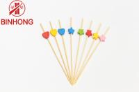China 100% Natural Bamboo AB Grade 7cm Beaded Toothpicks for sale