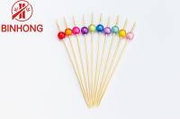 China Handmade Easily Cleaned 9cm Beaded Toothpicks for sale