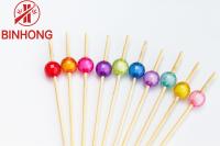 China Handmade Easily Cleaned 9cm Beaded Toothpicks for sale