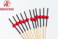 China Eco Friendly Polished 12cm Bamboo Skewer Sticks for sale