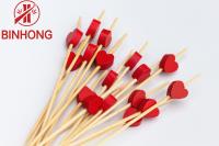 China Disposable Bamboo Plain Color 6CM Cocktail Bamboo Sticks for sale