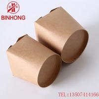 China Stackable Recycle Paper 45oz Kraft Takeaway Boxes for sale