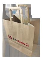 China Eco Friendly 110gsm 16x6x12'' Recycled Kraft Bags for sale