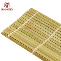 China Handmade Mao Bamboo 24*24cm Sushi Rolling Mat for sale