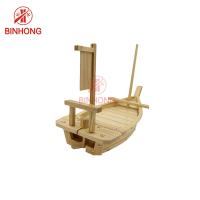 China Moso Bamboo Natural Color 15'' Wooden Boat Bowl for sale