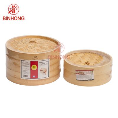China 10 Inch Bamboo Steamer Basket for sale