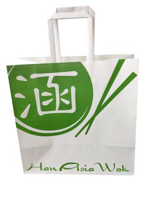 China 100% Recyclable 12 Colors 15*8*21cm Soy Ink Kraft Paper Bag for sale