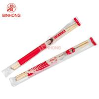 China OPP Wrapped 6.0mm Round Bamboo Chopsticks For Churches for sale
