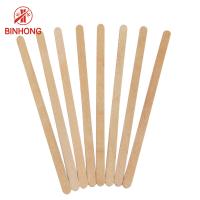 China Birch Nature Color 114mm Wooden Mixing Sticks for sale