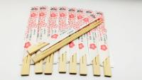 China Direct supply from base TWINS Dispossiable Bamboo Chopsticks with half paper wrapped  for Chinese Food for sale