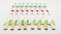 China Direct supply from base TWINS Dispossiable Bamboo Chopsticks with half paper wrapped  for Chinese Food for sale