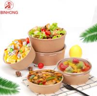 China Eco Friendly Packaging 1300ml Kraft Paper Bowl for sale