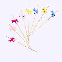 China 100% Natural Bamboo AB Grade 7cm Beaded Toothpicks for sale