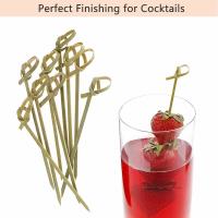 China Convenient AB Grade 12cm Knotted Bamboo Skewers for sale